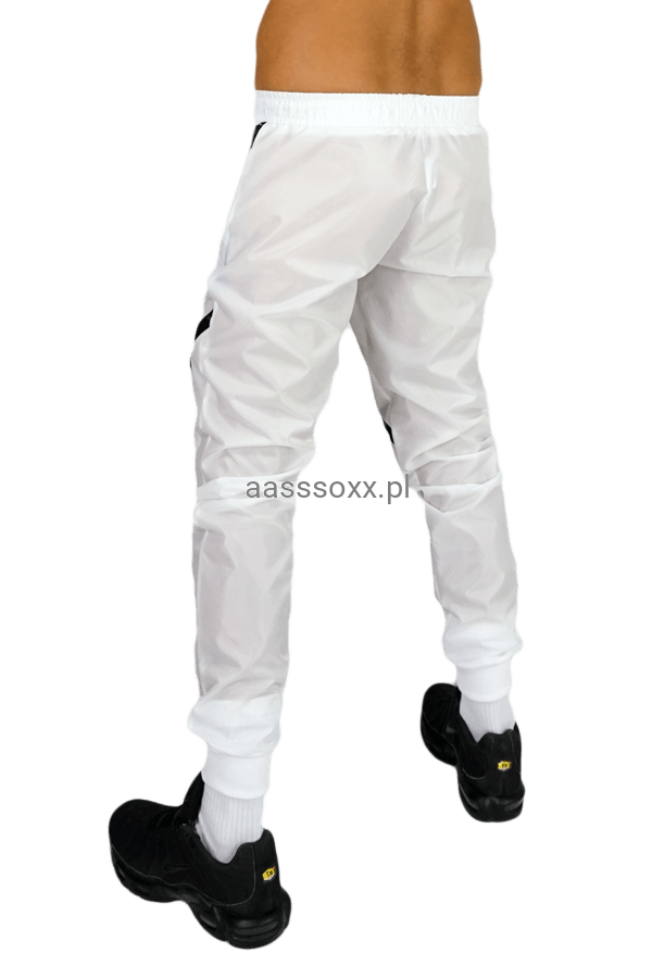 Raw Nylon Pants Cock Worship White Asox Official Kinky Nylon Clothes