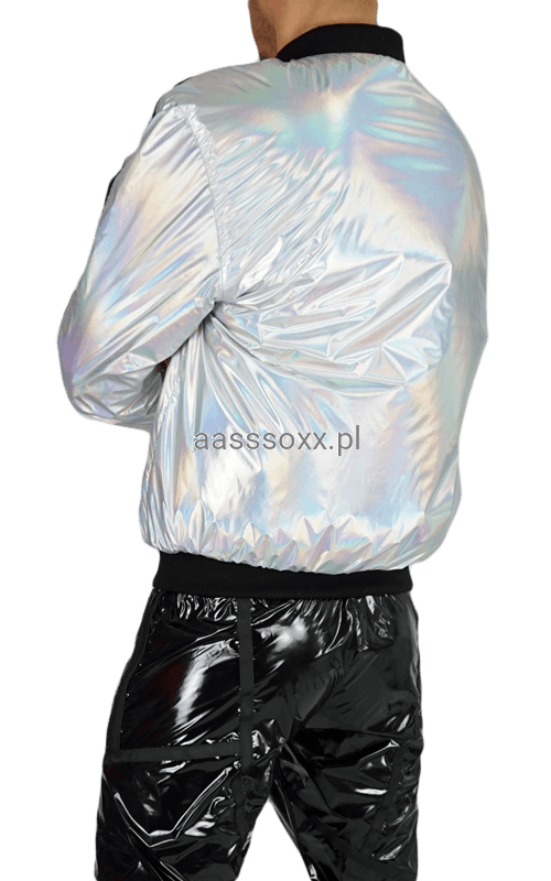 PUFF Jacket Two Side Scally Holo/Black ASOX Official | Kinky Nylon ...